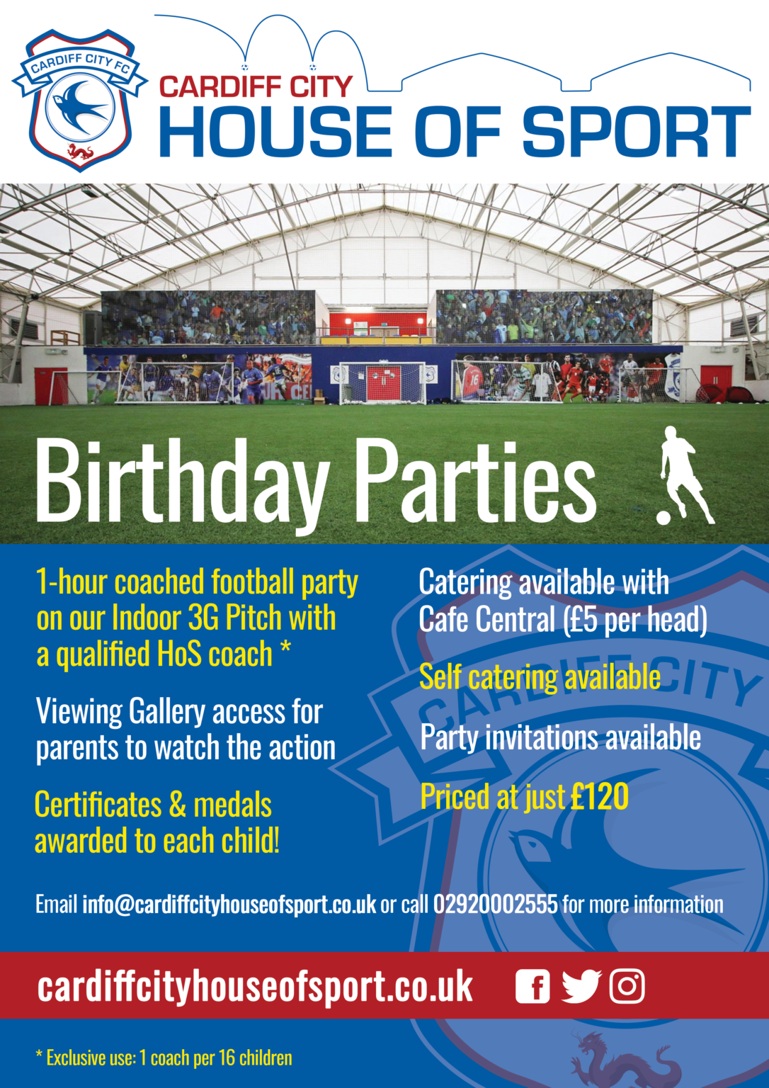 Birthday Parties | Cardiff City House of Sport